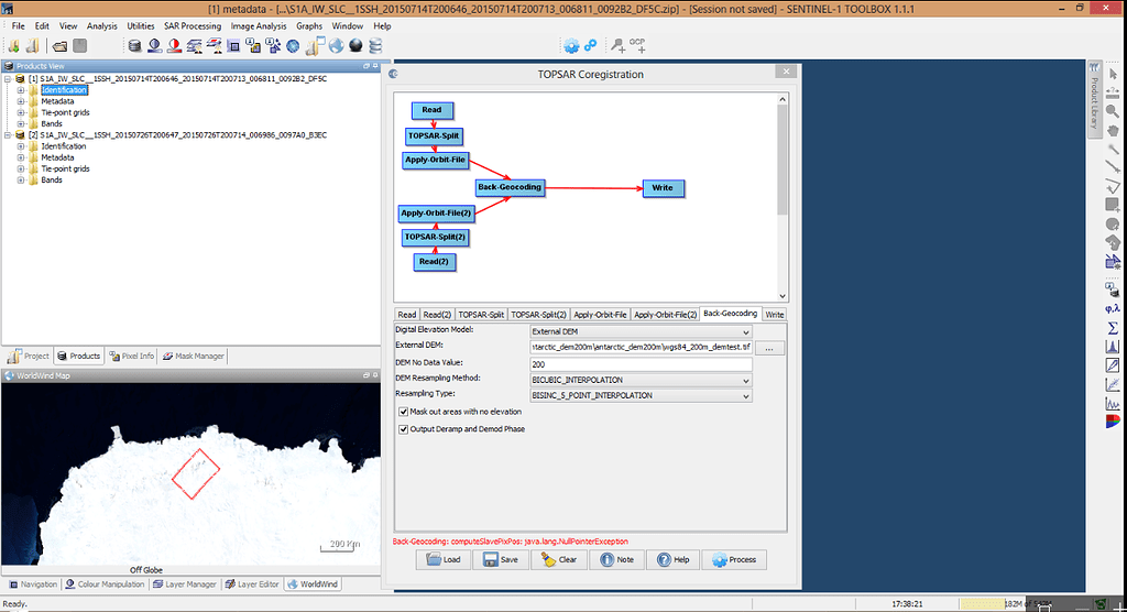 INSAR error in SNAP-1 (s1tbx) - s1tbx - STEP Forum