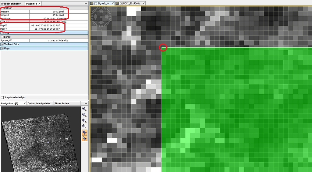 Snappy geocoding returns wrong Pixel Position from Lat and Lon - python - STEP Forum