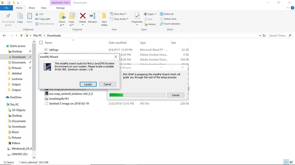 The Install4j wizard could not find a Java(TM) runtime environment on ...