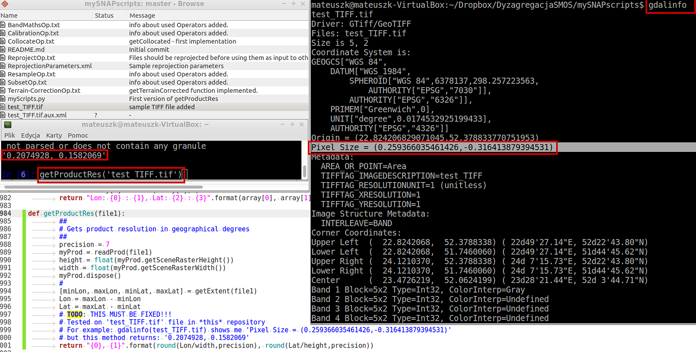 How can I get product pixel size (resolution) from snappy (Python ...