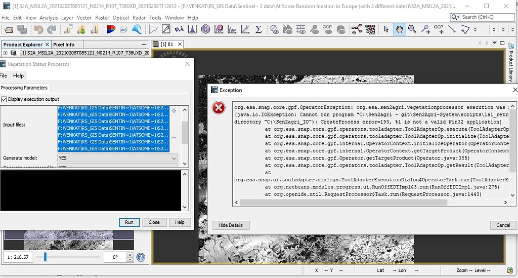 SEN2AGRI extension using SNAP software (manual mode) - s2tbx - STEP Forum