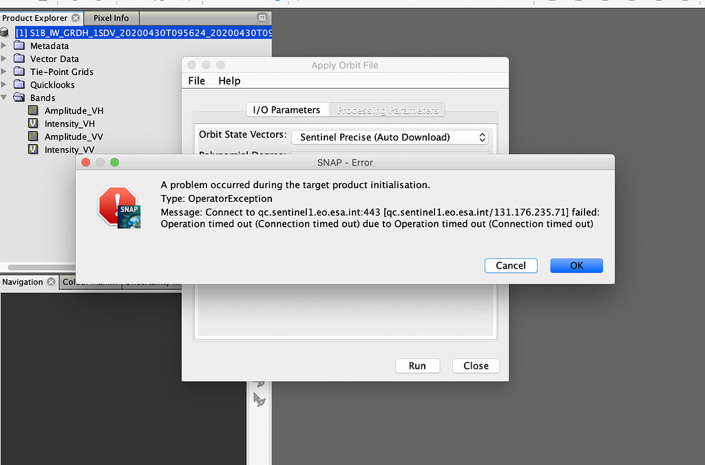 Issue applying orbit file to sentinel-1 data - Problem Reports - STEP Forum