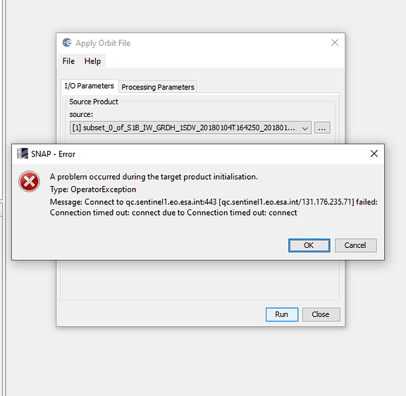 Snap Error - Apply Orbit File - s1tbx - STEP Forum