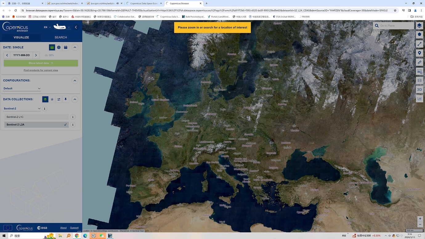 Unable to search and download data in Copernicus Dataspace Ecosystem ...