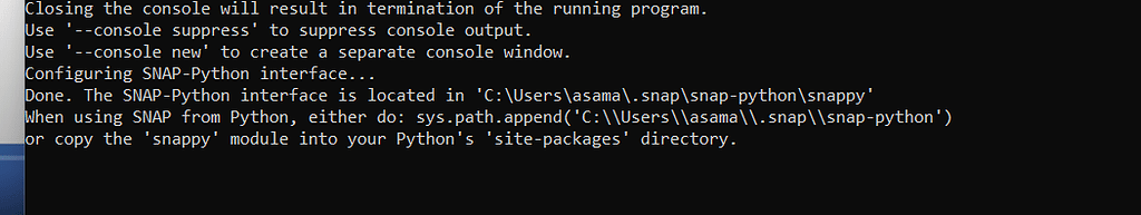 Snappy Installation: windows - s1tbx - STEP Forum