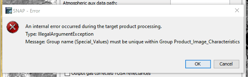 Illegal Argument Exception S2tbx Step Forum