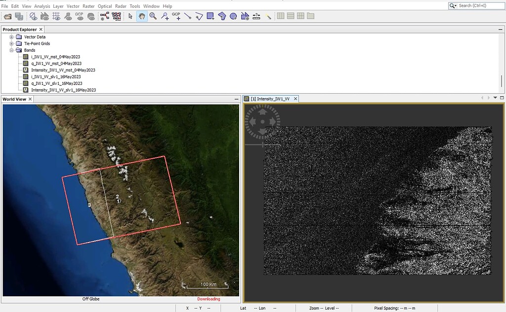 SNAP only processing small section of scene from Sentinel-1 SLC data ...