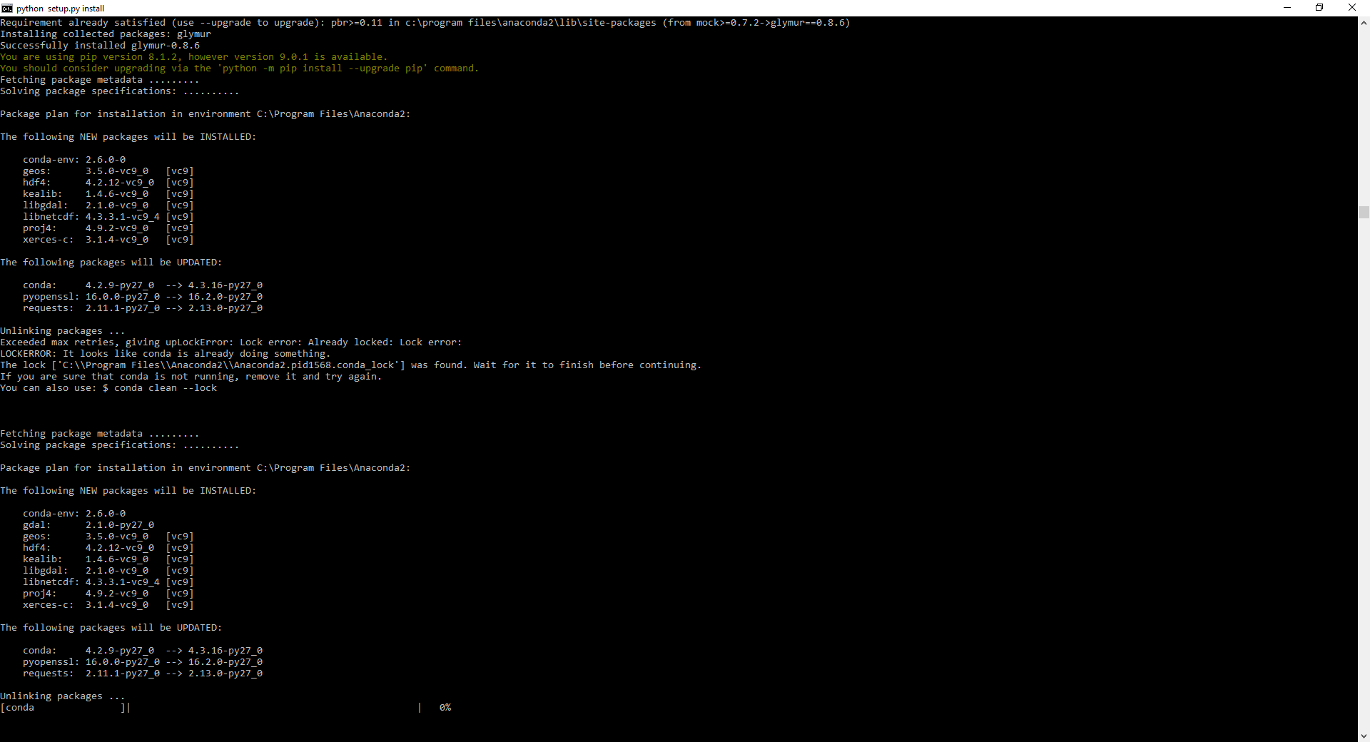 Problems to install SEN2COR Unlinking Packages - sen2cor - STEP Forum