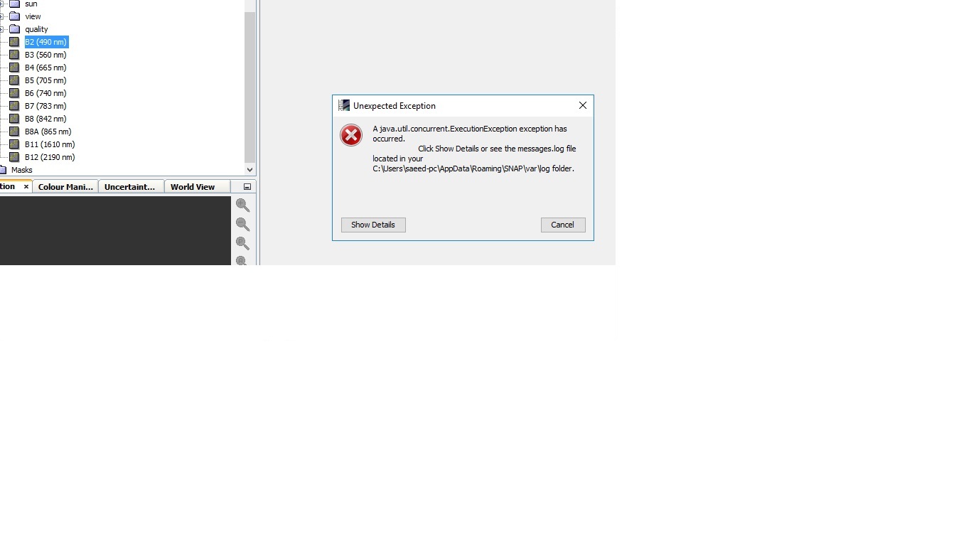 Sen2cor run error - sen2cor - STEP Forum