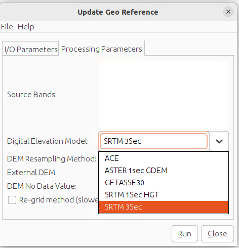 Update-Geo-Reference doesn't allow Copernicus DEM - Microwave Toolbox ...