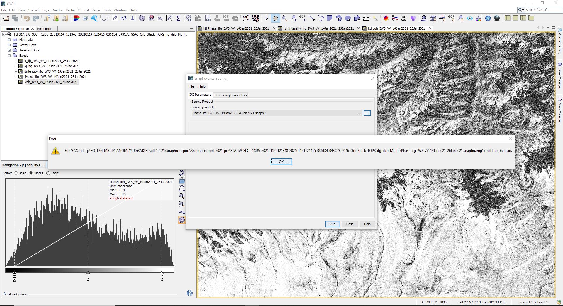  img File Not Read In Snaphu unwrapping S1tbx STEP Forum