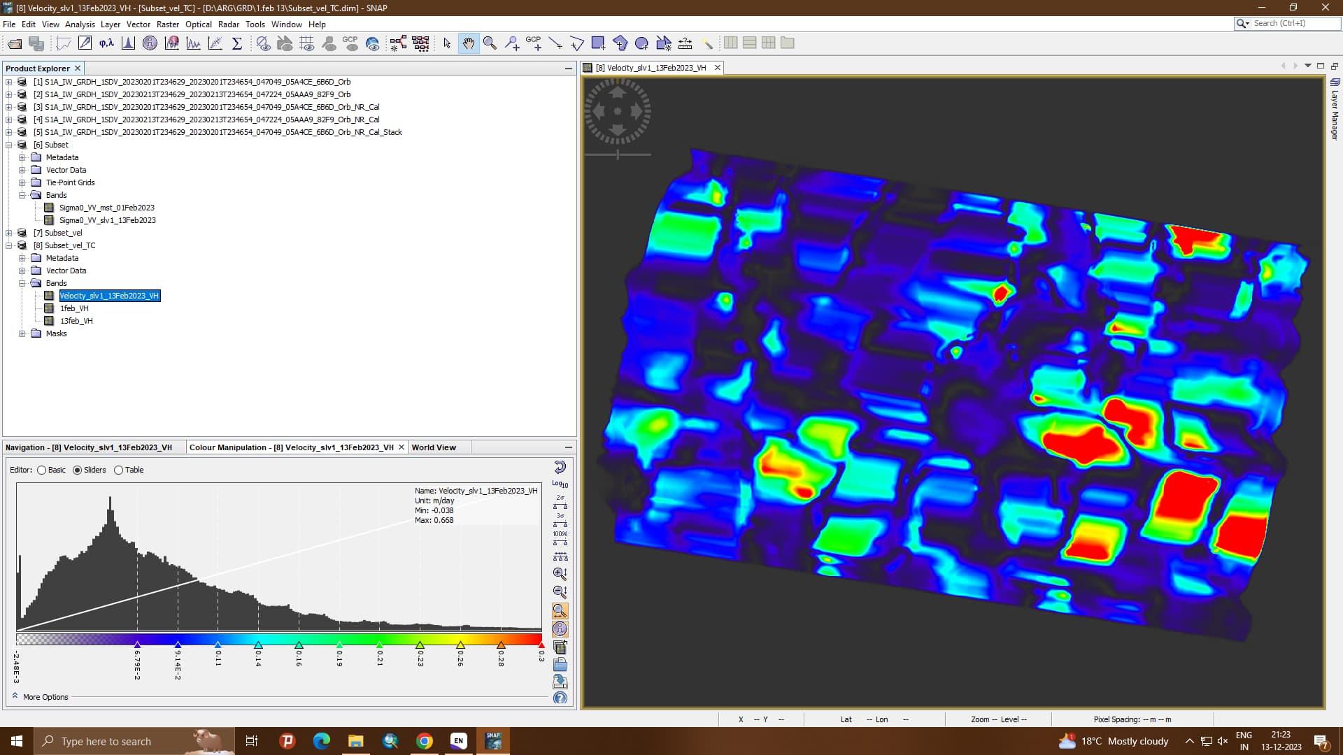 Different velocity results generated from DInSAR and Offset Tracking techniques - Microwave ...