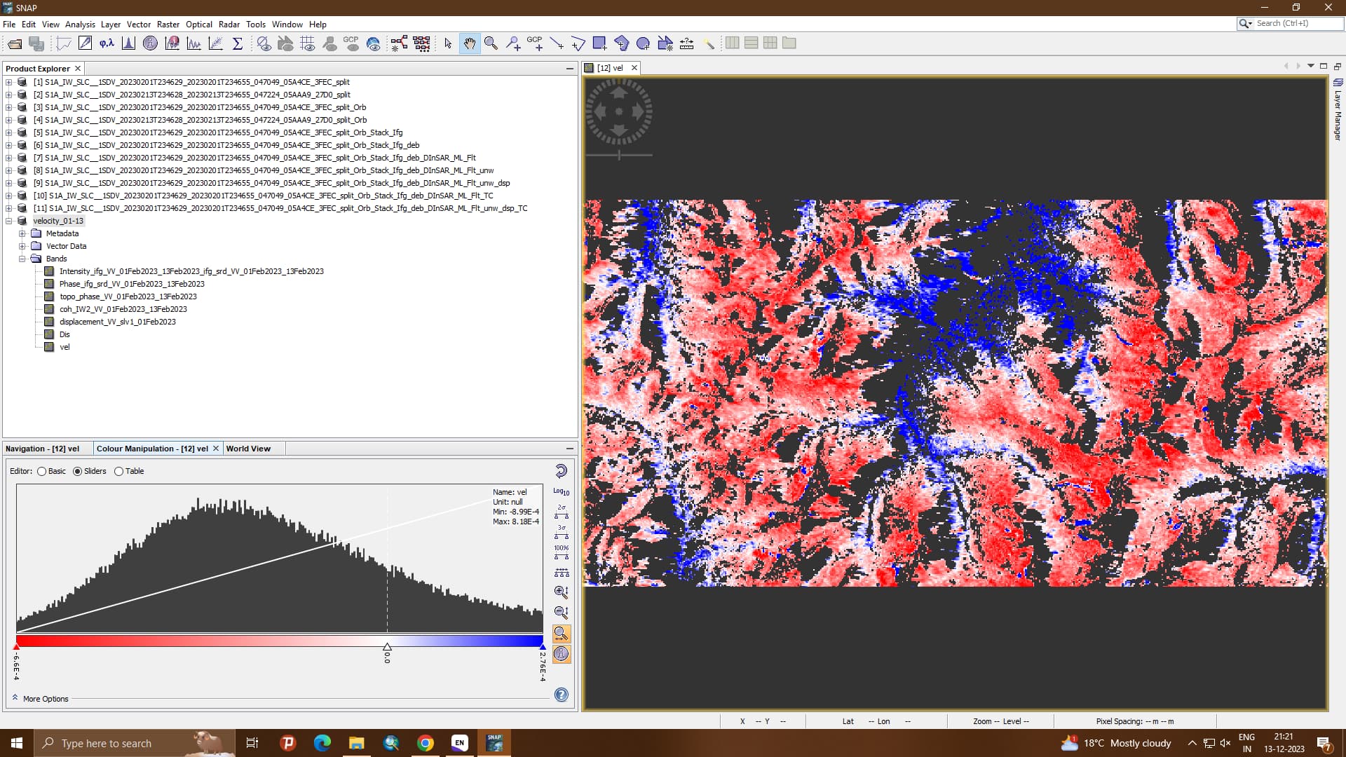 Different velocity results generated from DInSAR and Offset Tracking techniques - Microwave ...
